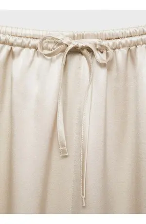 Mango Stretch Silk Pajama Pants