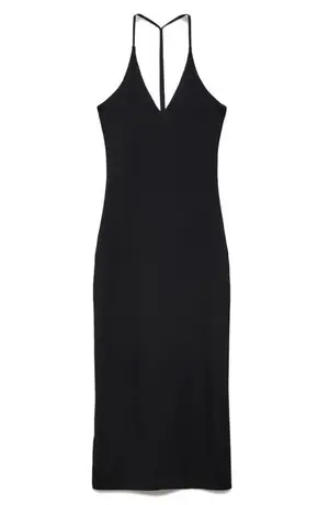 Mango Sleeveless Midi Dress - Black