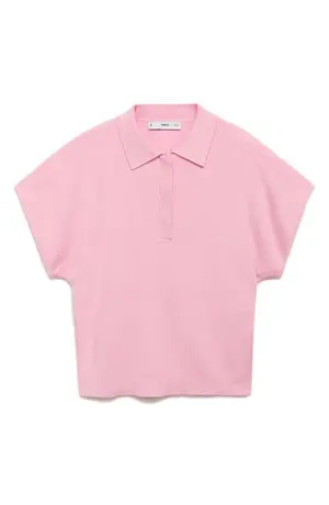 Mango Polo Sweater - Pink