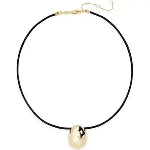 Shashi Lasso 14k Pendant Necklace - Gold