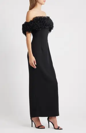 SONYA MODA Florence Off-the-shoulder Gown