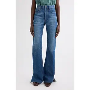 Chloé Split Hem Straight-leg Jeans