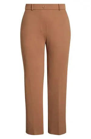 KASPER Pull-on Trouser Pants - Dark Camel