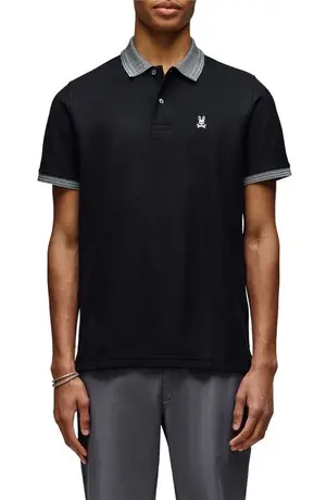 Psycho Bunny Murphy Pima Cotton Piqué Polo - Black