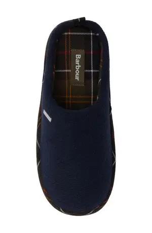 Barbour Hexham Fleece Slipper - Navy