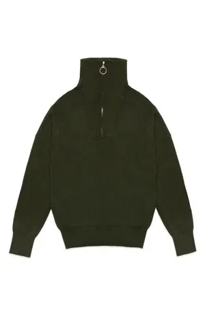 Deluc Spencer Half-zip Sweater - Army