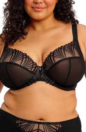 Elomi Reja Underwire Plunge Bra - Black