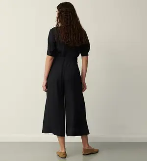 FINERY LONDON Floralie Wide Leg Cropped Jumpsuit