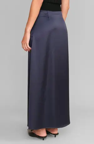 Deluc Marcus Satin Maxi Skirt