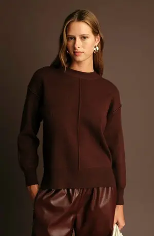 Deluc Seamed Crewneck Sweater