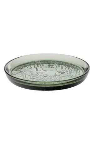 MOOMIN Troll Glass Plate - Green
