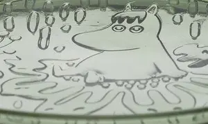MOOMIN Troll Glass Plate