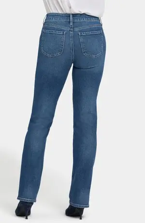 NYDJ Marilyn Flap Patch Pocket Straight Leg Jeans