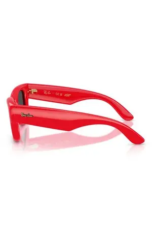 Ray-ban 47mm Square Sunglasses - Red/dark Grey