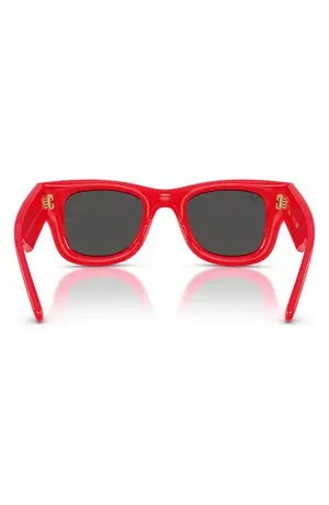 Ray-ban 47mm Square Sunglasses - Red/dark Grey