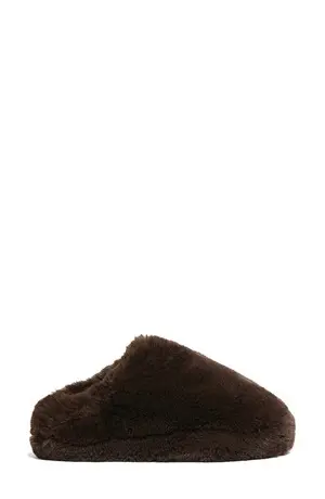 Apparis Misha Faux-fur Slipper - Espresso