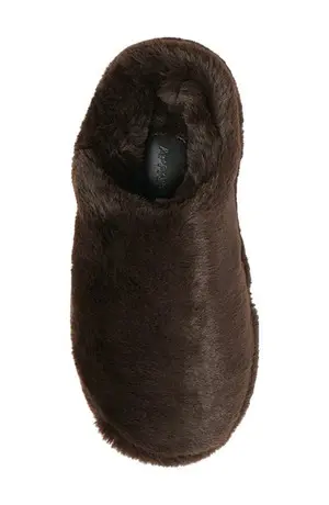 Apparis Misha Faux-fur Slipper - Espresso