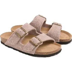 CELTIC & CO. Felt Double Buckle Slide Sandal