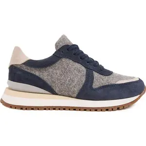 CELTIC & CO. Wool Panel Trainer - Navy/grey