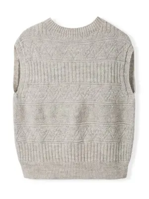 CELTIC & CO. British Wool Sleeveless Knit Tank