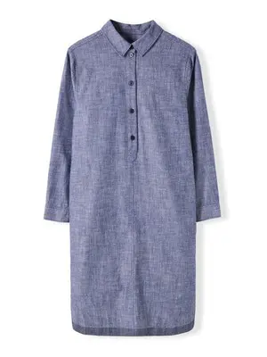 CELTIC & CO. Chambray Knee-length Shirt Dress