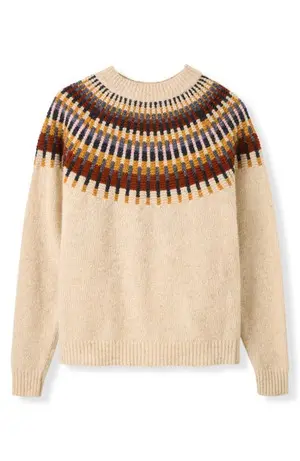 CELTIC & CO. Stitch Yoke High Neck Sweater