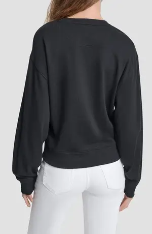 Dkny Bistro Graphic Cotton Blend Sweatshirt