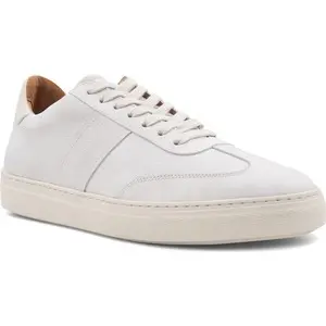 Aquatalia Metro Leather Sneakers - White Tumbled