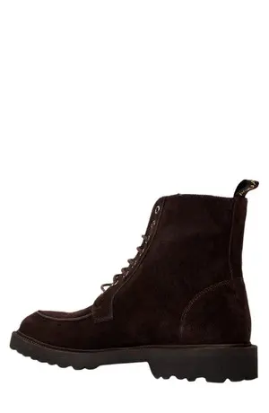 Aquatalia Danny Leather Lace-up Boots - Dark Brown Suede