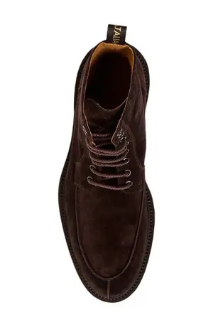 Aquatalia Danny Leather Lace-up Boots - Dark Brown Suede