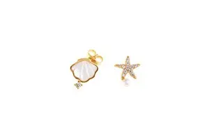 ARTE NOVA JEWELLERY Sea Earrings - Silver Gold Plated
