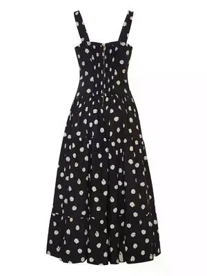 Cara Cara Santiago Polka-dot Midi Dress
