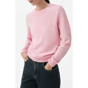 Mango Selection Crewneck Cashmere Sweater - Pink