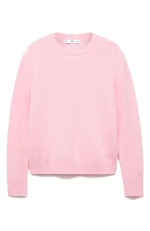 Mango Selection Crewneck Cashmere Sweater - Pink