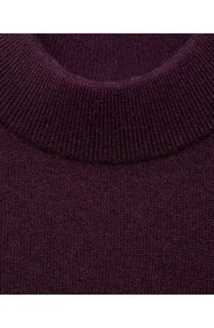 Mango Wool And Cashmere Mock Neck Sweater