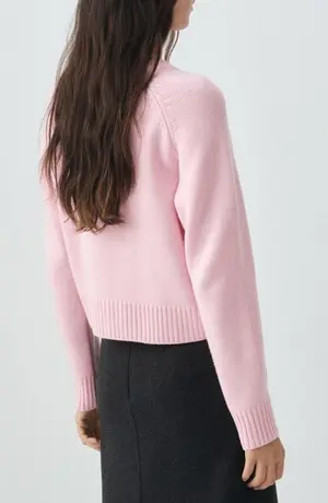 Mango Wool And Cashmere Cardigan - Pink