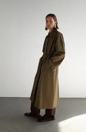 Mango Selection Belted Cotton-blend Trench Coat