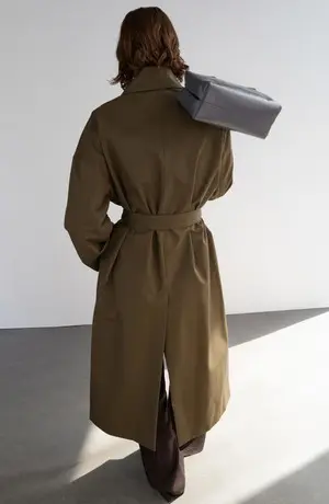 Mango Selection Belted Cotton-blend Trench Coat
