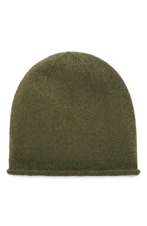 Mango Selection Cashmere Beanie Medium Green