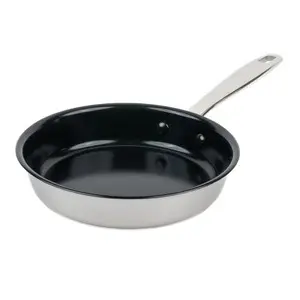 ALVA Maestro Nonstick Stainless Steel Frying Pan5-ply - Black