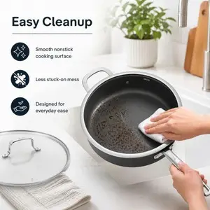 ALVA Maestro 4-quart Ceramic Nonstick Sauté Pan With Lid