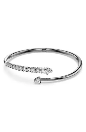SWAROVSKI Sublima Bypass Bangle Bracelet - Rhodium/white