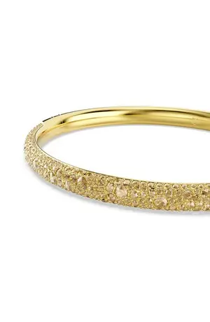 SWAROVSKI Sublima Crystal Hinged Bangle - Gold