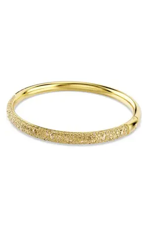 SWAROVSKI Sublima Crystal Hinged Bangle - Gold