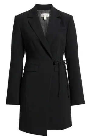 OPEN EDIT The Icon Suiting Wrap Blazer Dress - Black