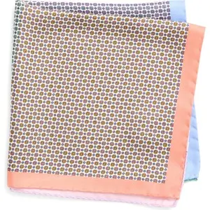 Eton Four-in-one Silk Pocket Square Multi Pink