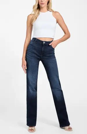 Guess Mid-rise Straight Leg Jeans