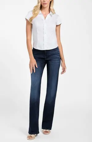 Guess Katie Ruffle Trim Button-up Shirt