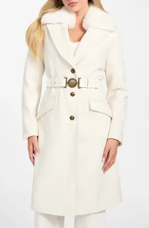 Guess Button Detailed Coats For Women