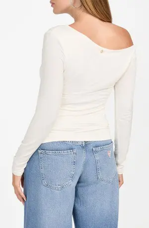Guess One-shoulder Jersey Top